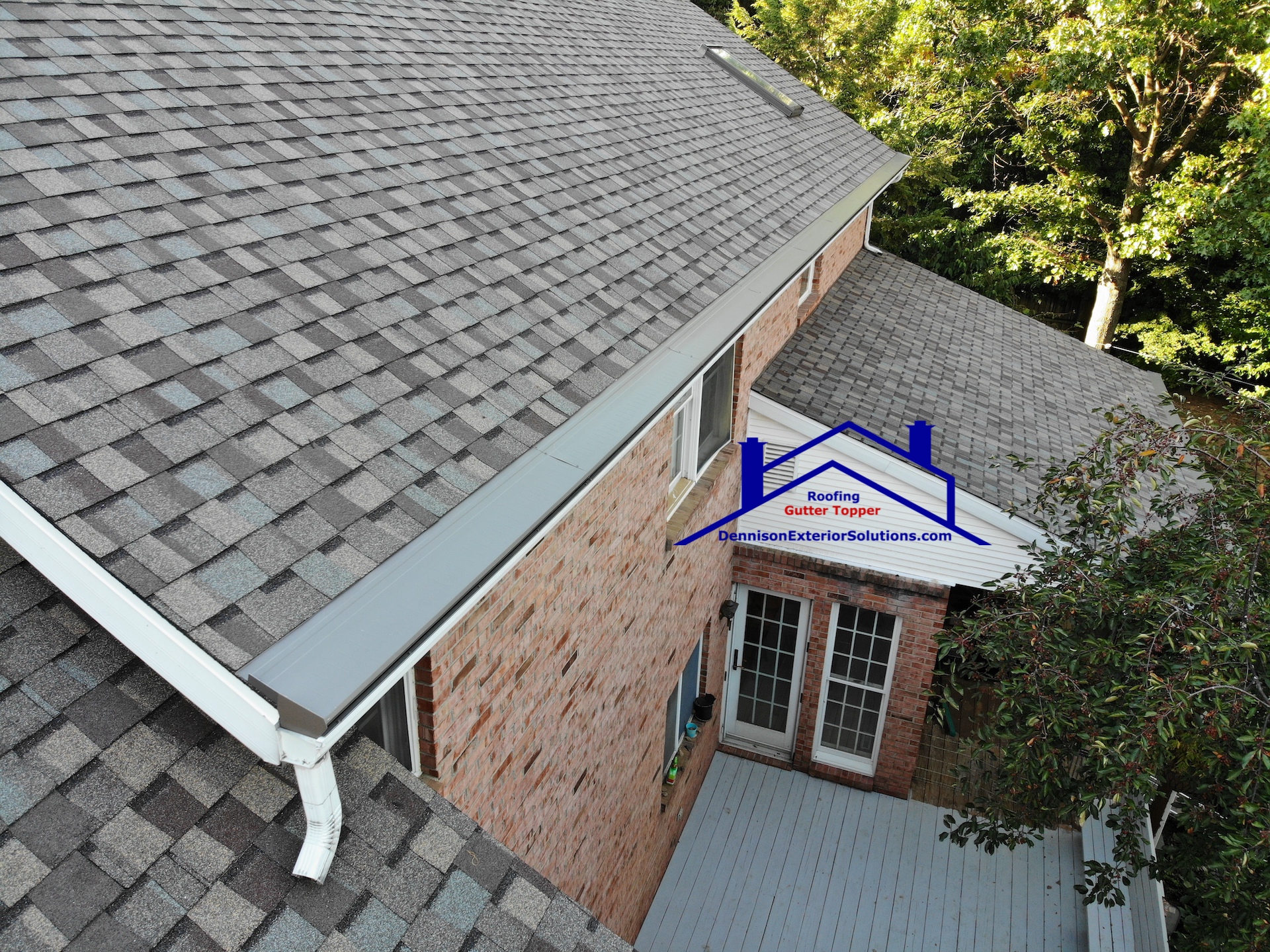 Gutter Topper - Light Bronze - Dennison Roofing & Gutter Toppers