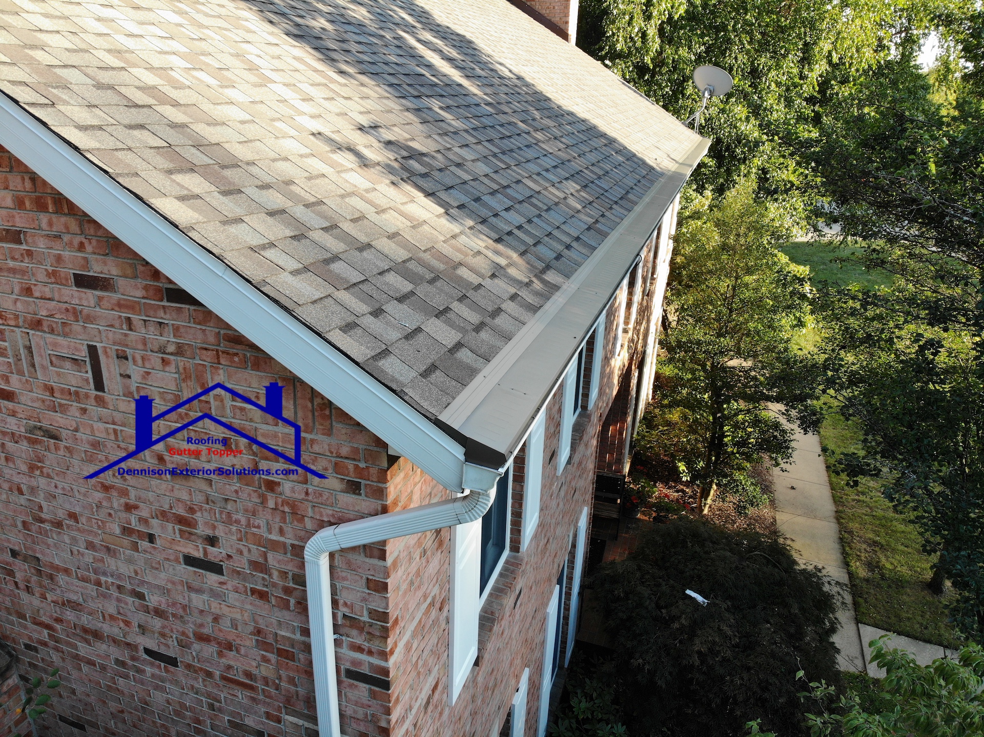 Gutter Topper - Light Bronze - Dennison Roofing & Gutter Toppers