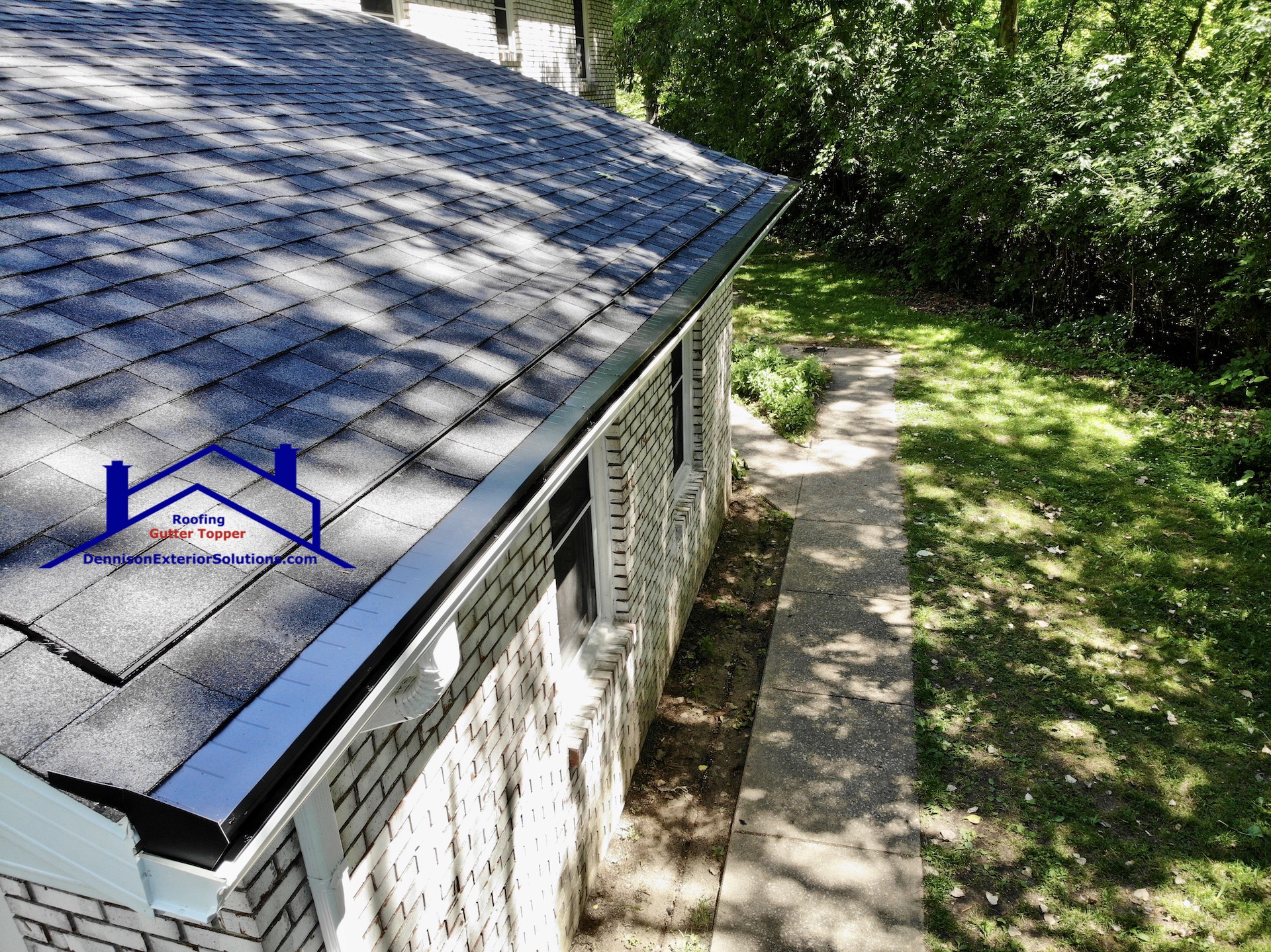 Gutter Topper - Black - Dennison Roofing & Gutter Toppers