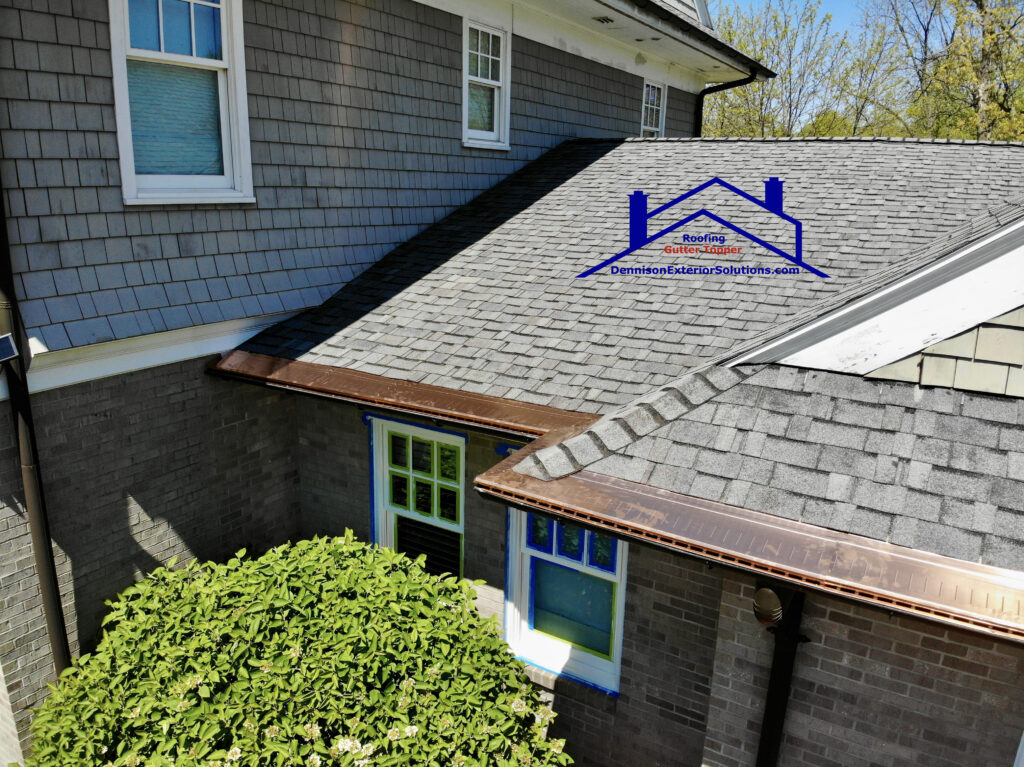 Gutter Topper- Copper - Dennison Roofing & Gutter Toppers