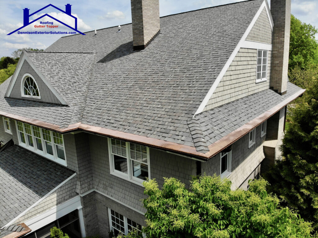 Gutter Topper- Copper - Dennison Roofing & Gutter Toppers