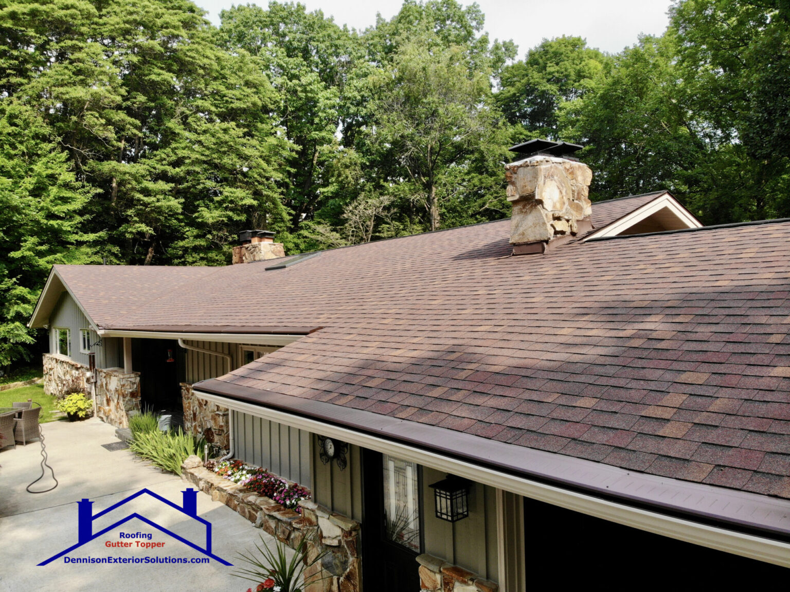 Gutter Topper - Royal Brown - Dennison Roofing & Gutter Toppers