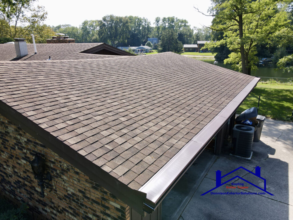 Gutter Topper - Royal Brown - Dennison Roofing & Gutter Toppers