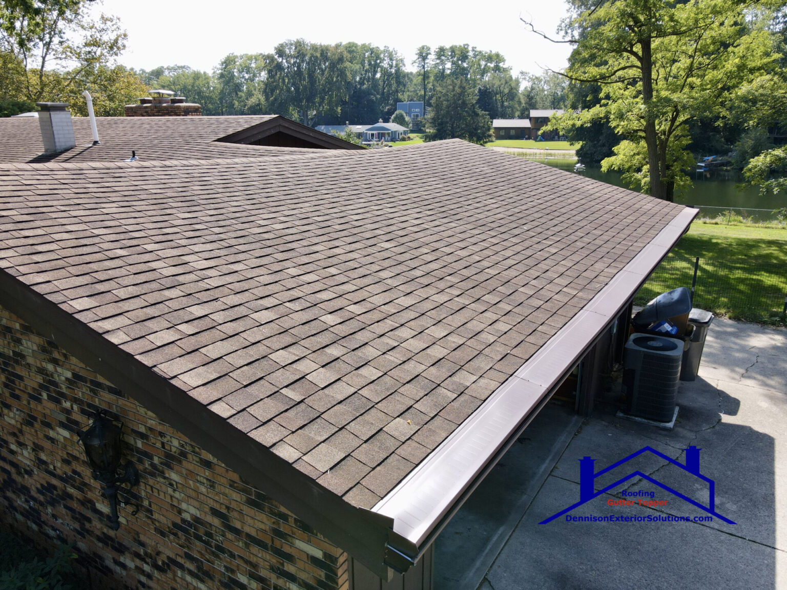 Gutter Topper - Royal Brown - Dennison Roofing & Gutter Toppers