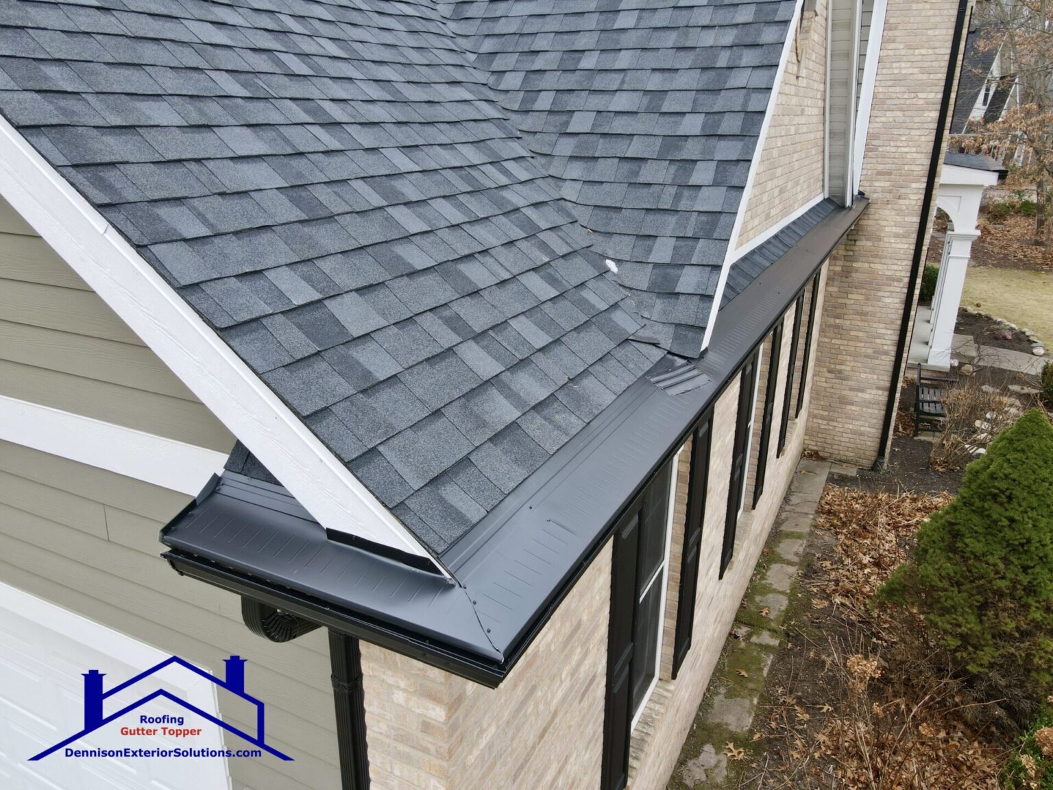 Gutter Topper - Black - Dennison Roofing & Gutter Toppers