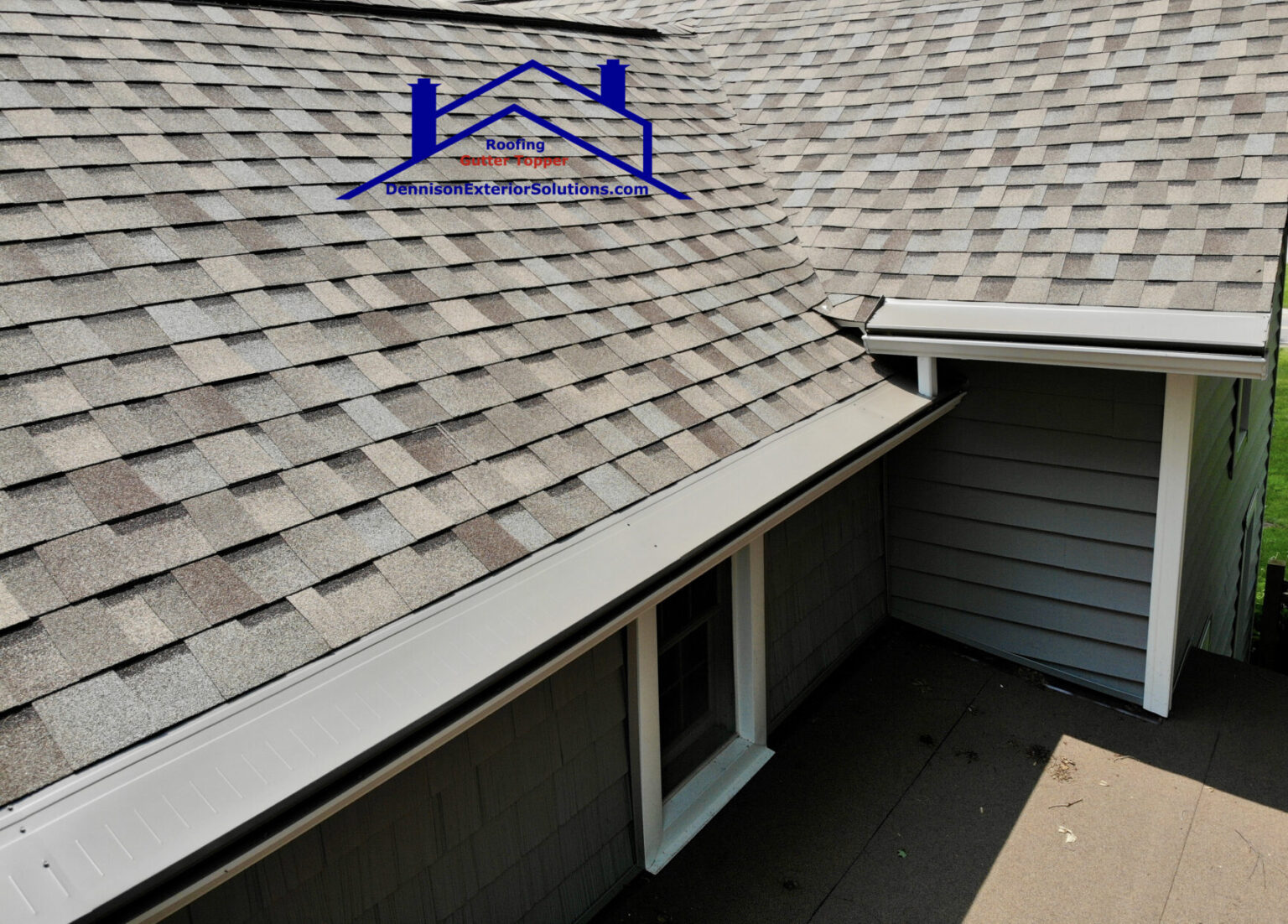 Gutter Topper - Light Bronze - Dennison Roofing & Gutter Toppers