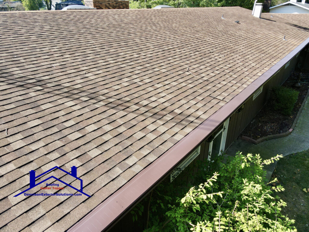 Gutter Topper - Royal Brown - Dennison Roofing & Gutter Toppers