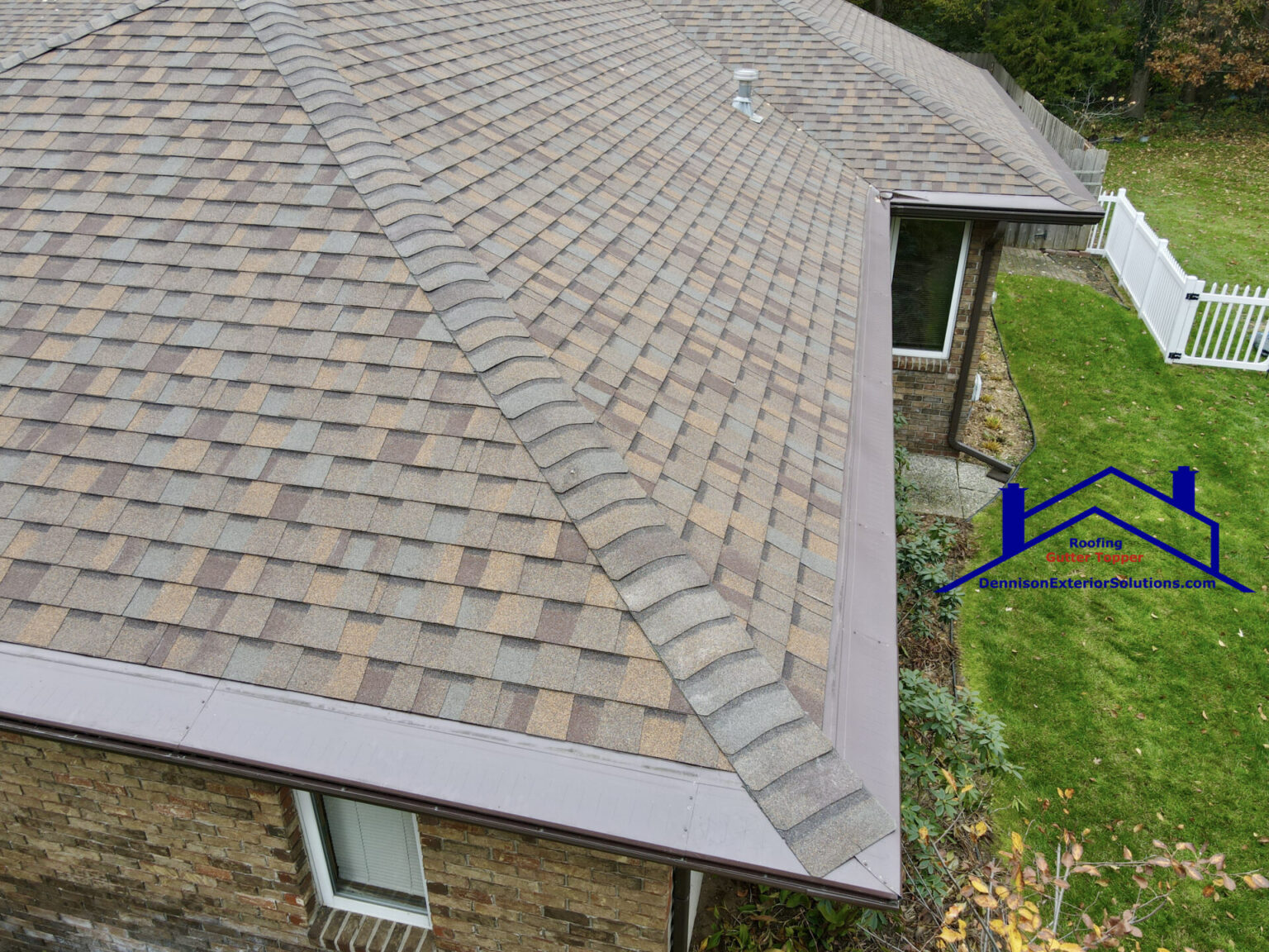 Gutter Topper - Royal Brown - Dennison Roofing & Gutter Toppers