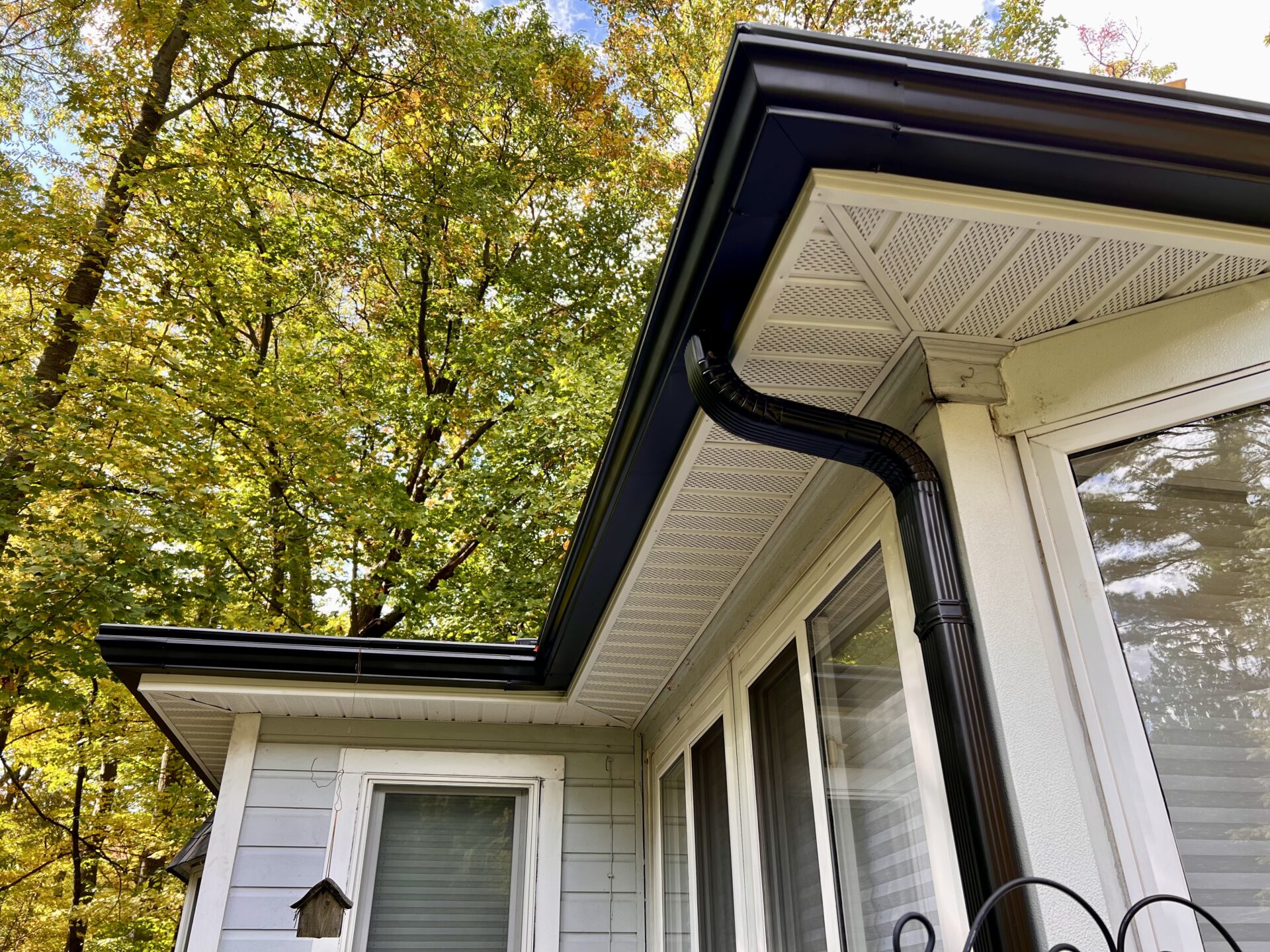 Buchanan Michigan Vented Aluminum Soffit, Fascia, Seamless Gutter, and ...